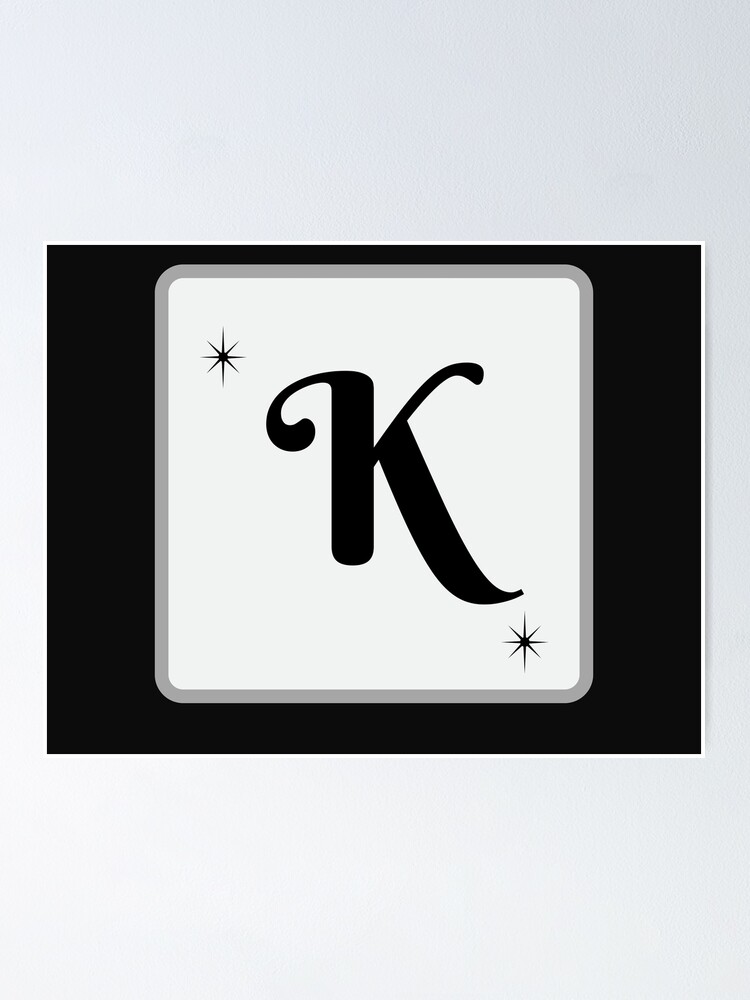 "K, Letters from Alphabets, Educational" Poster for Sale by ...