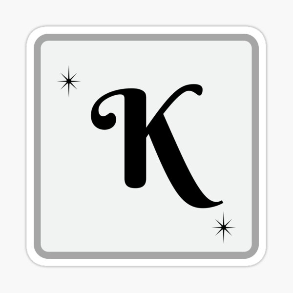 "K, Letters from Alphabets, Educational" Sticker for Sale by ...