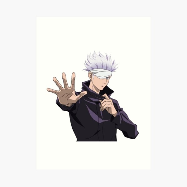 " satoru gojo satWith his famous move-jujutsu kaisen" Art Print for ...