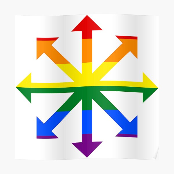 Symbol Of Chaos Pride Poster For Sale By Agender Redbubble