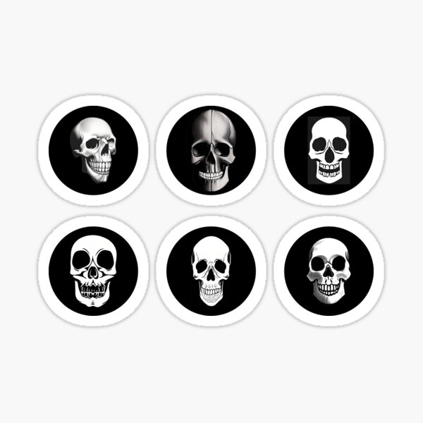 "Halloween Creepy Skulls Sticker Pack" Sticker for Sale by ...