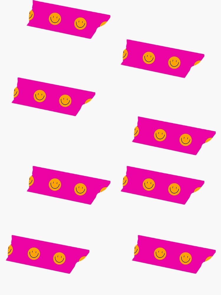 "smiley faces tape" Sticker for Sale by LaSalvador | Redbubble