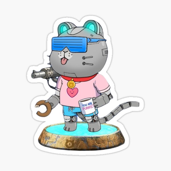 "CATBOTICA | CATS Stickers | Meow!" Sticker for Sale by Stickerscats ...