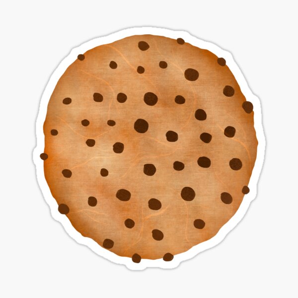 "Chocolat chip cookie" Sticker for Sale by Kaprii | Redbubble
