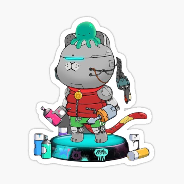 "CATBOTICA | CATS Stickers | Meow!" Sticker for Sale by Stickerscats ...