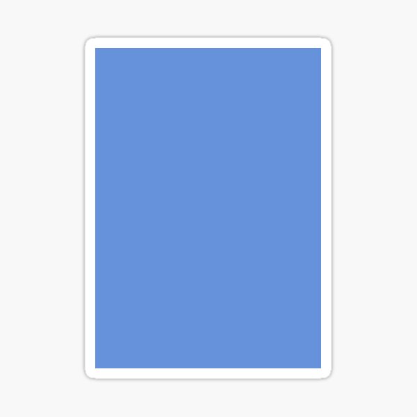 "Muted Sky Blue Solid Pure Color" Sticker for Sale by MarinaGorban ...