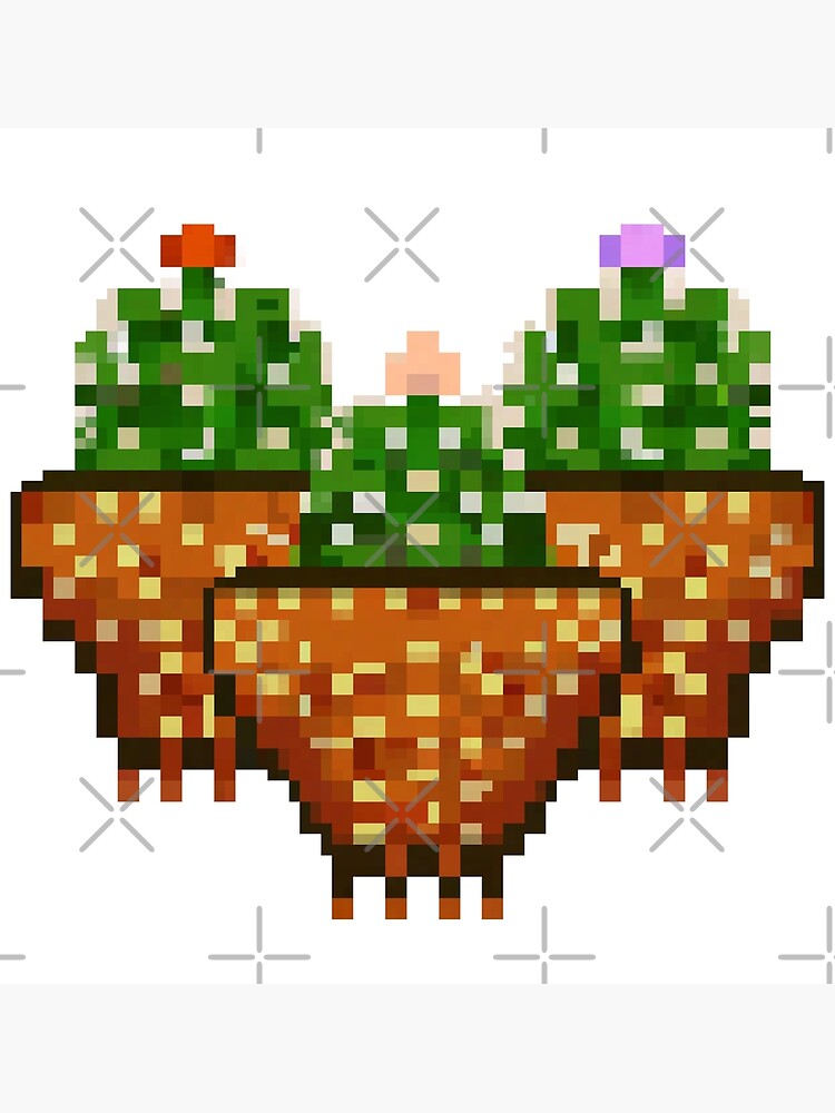 "Pixel Art Cacti" Art Print for Sale by origamiwaffle | Redbubble