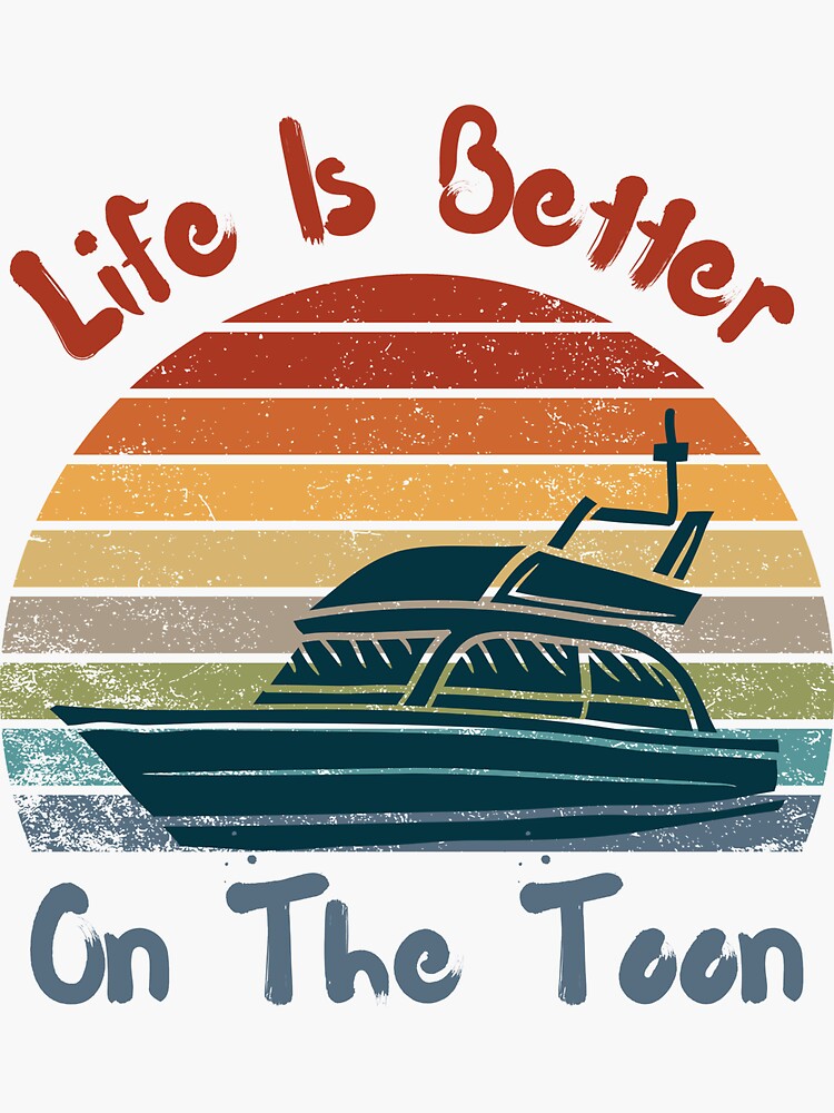 "life is better on the toon" Sticker for Sale by typographerHere ...