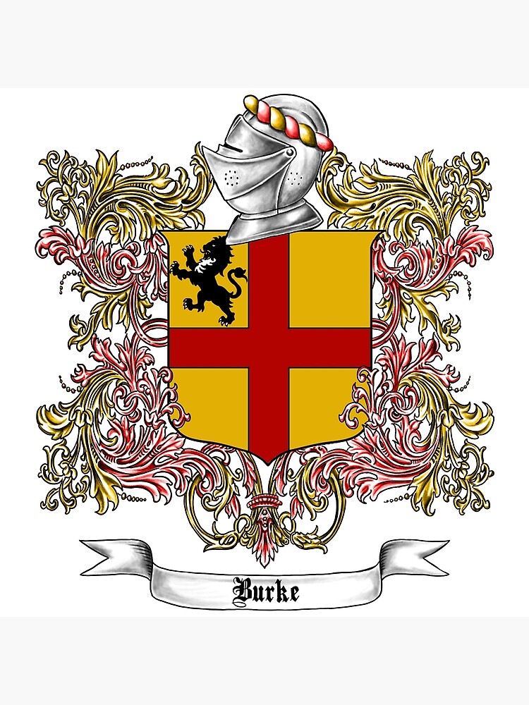"Burke Family Crest" Greeting Card for Sale by atomicblizzard | Redbubble