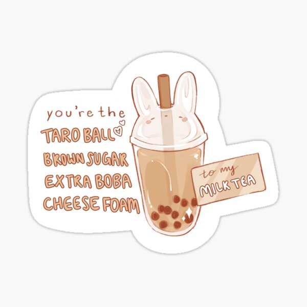 "High-Maintenance Milk Tea" Sticker for Sale by shostakoffee | Redbubble