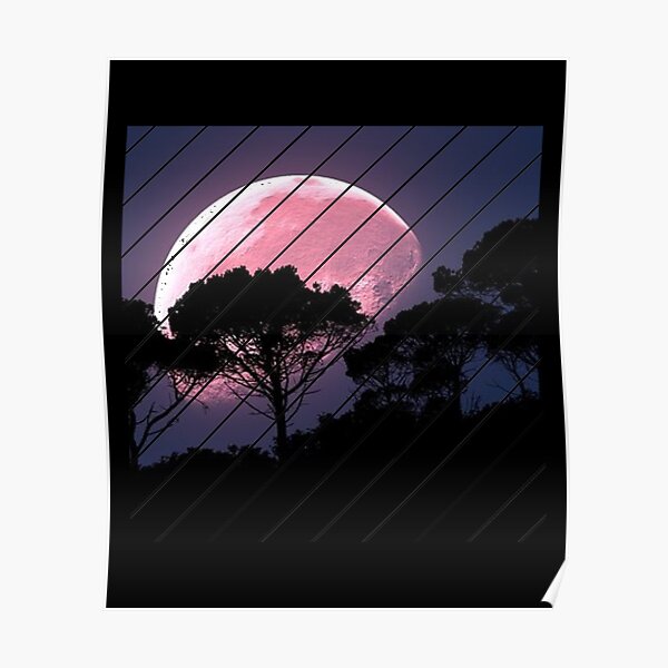 "Georgia Okeeffe Pink Moon Over Water" Poster for Sale by halimaagshop ...
