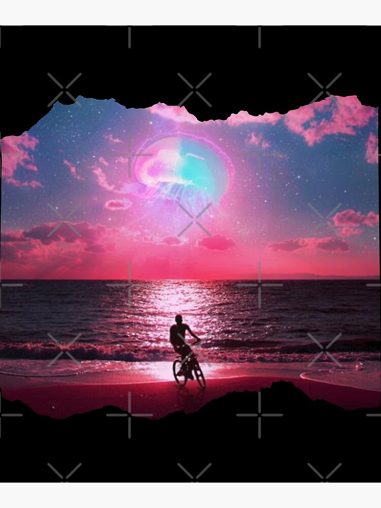 "Georgia Okeeffe Pink Moon Over Water" Poster for Sale by halimaagshop ...