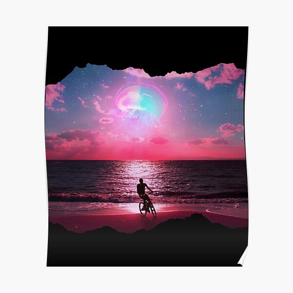 "Georgia Okeeffe Pink Moon Over Water" Poster for Sale by halimaagshop ...