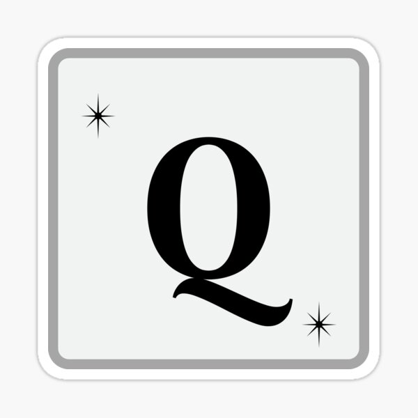 "Q, Letters from Alphabets, Educational" Sticker for Sale by ...