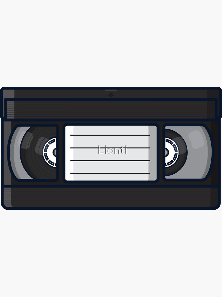 "Retro - VHS" Sticker for Sale by Lionti | Redbubble