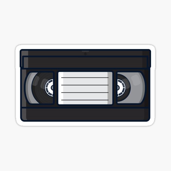 "Retro - VHS" Sticker for Sale by Lionti | Redbubble