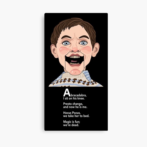 "Fats | Magic 1978 | Creepy Ventriloquist Dummy" Canvas Print for Sale ...