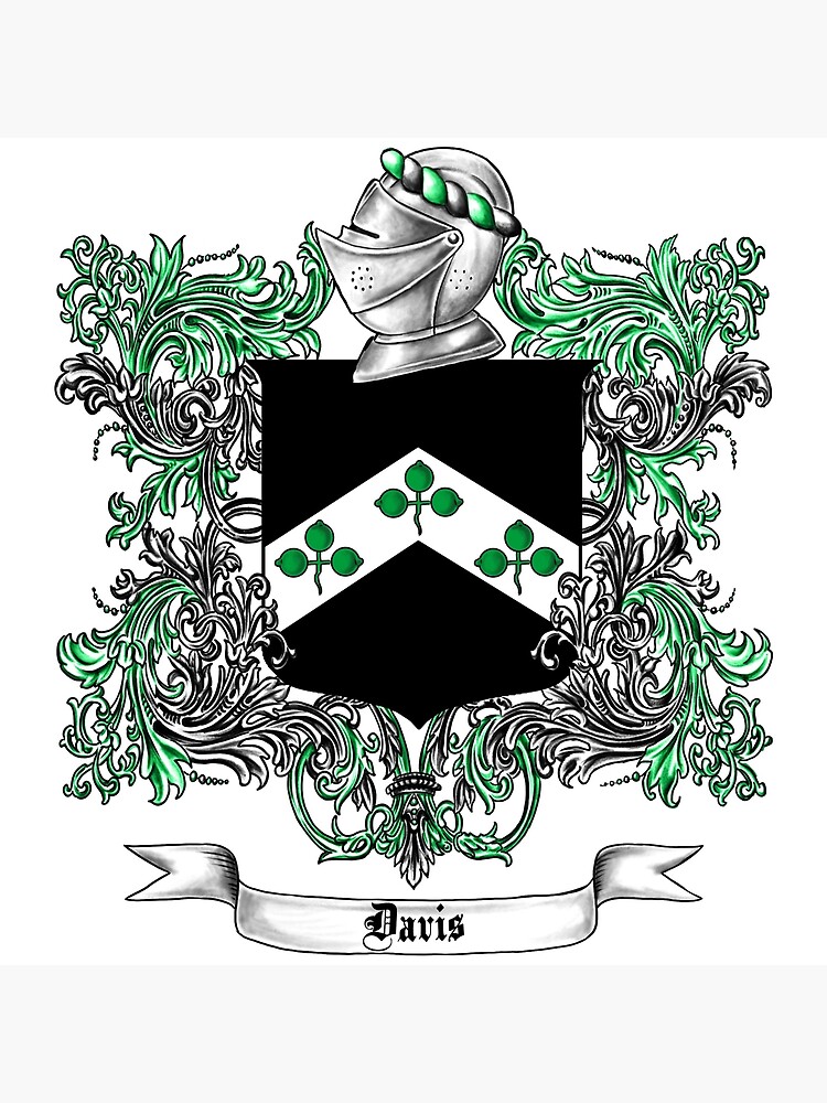 "Davis Family Crest 1" Poster by atomicblizzard | Redbubble
