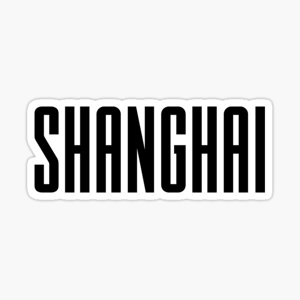 "Shanghai" Sticker for Sale by Teoforin | Redbubble