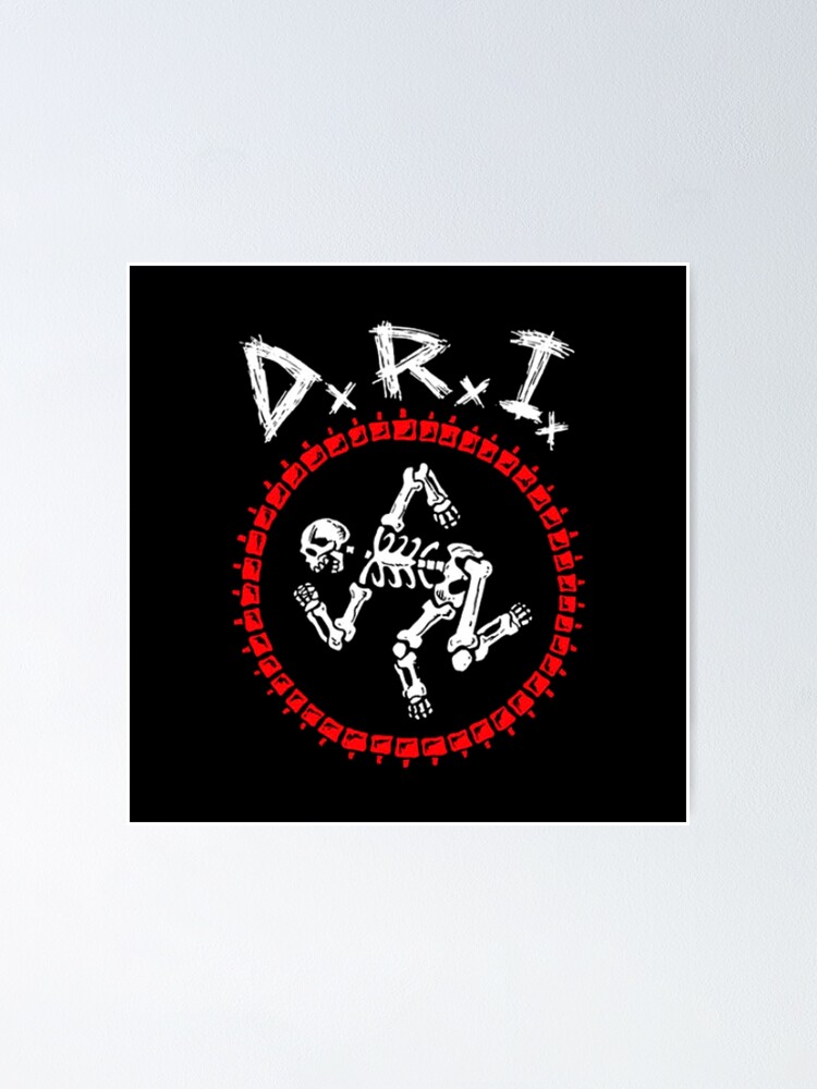 Póster «logotipo de calavera d.r.i. banda crossover thrash gira Dirty ...