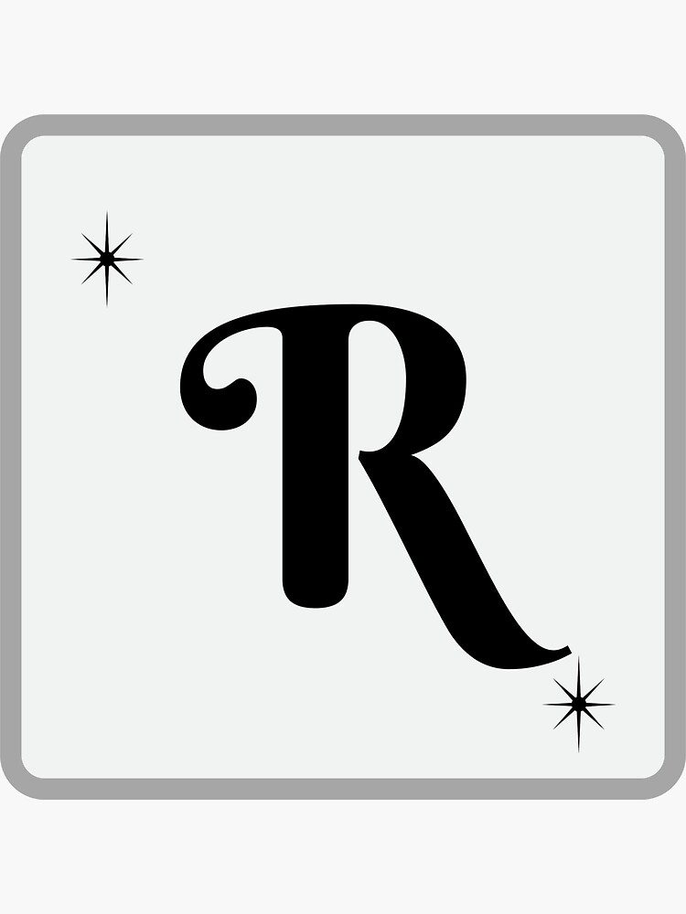 "R, Letters from Alphabets, Educational" Sticker for Sale by ...