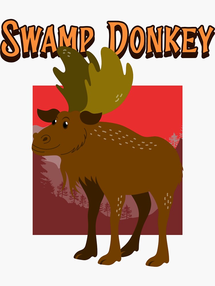 "Swamp Donkey" Sticker for Sale by nightDwight | Redbubble