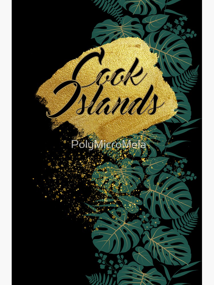 "Cook Islands" Sticker for Sale by PolyMicroMela | Redbubble