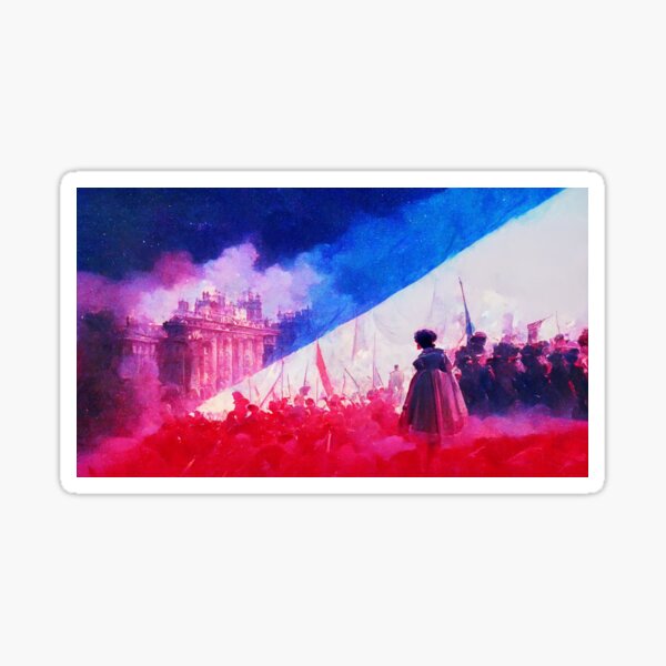 "VHS Aesthetic French Revolution Poster" Sticker for Sale by ...