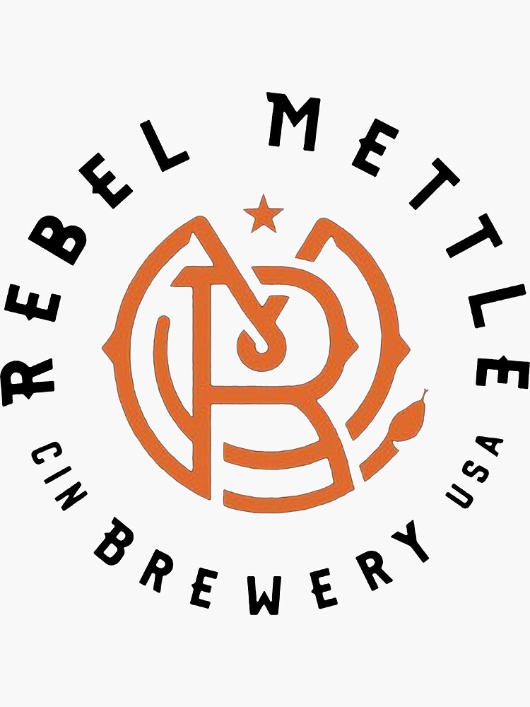 "Rebel Mettle Brewery" Sticker for Sale by ConstantinoTees | Redbubble