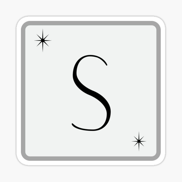 "S, Letters from Alphabets, Educational" Sticker for Sale by ...