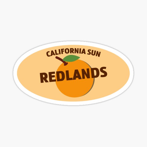 "Redlands orange sticker" Sticker for Sale by joell99 | Redbubble