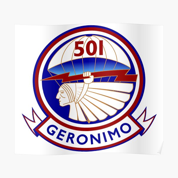 "Geronimo Head Crest" Poster for Sale by adamgriffan | Redbubble