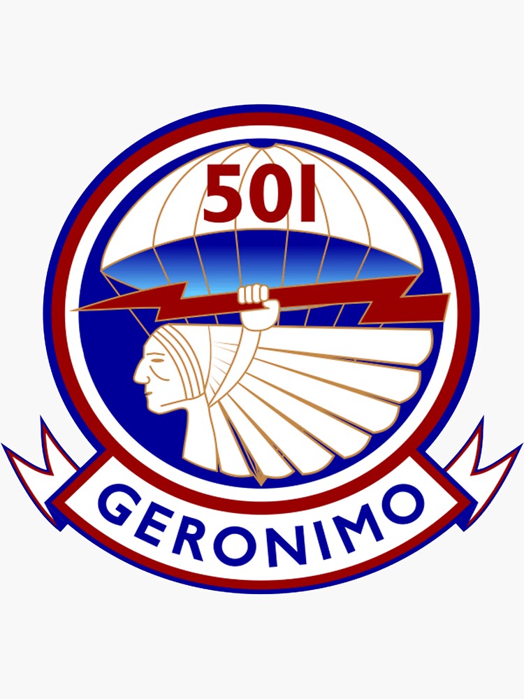 "Geronimo Head Crest" Sticker for Sale by adamgriffan | Redbubble