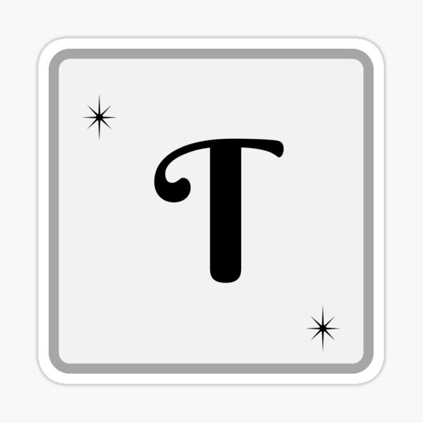 "T, Letters from Alphabets, Educational" Sticker for Sale by ...
