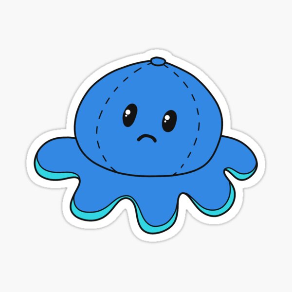 "Little Sad Octopus" Sticker for Sale by Mvcias | Redbubble