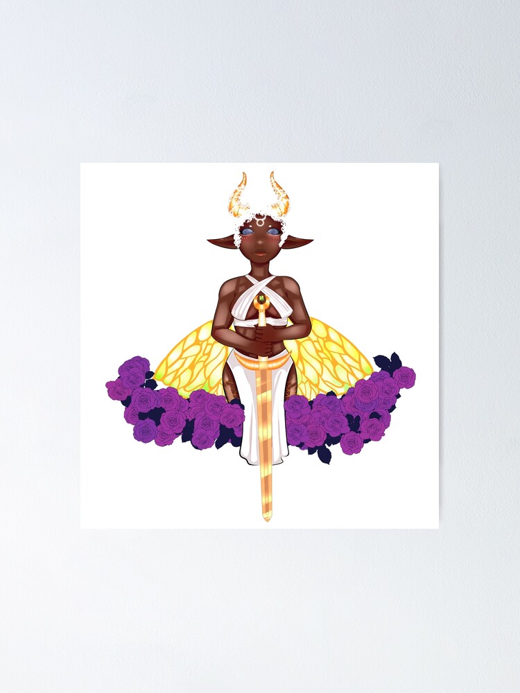 "Taurus Fairy with a Golden Sword" Poster for Sale by ConstancelilArt ...