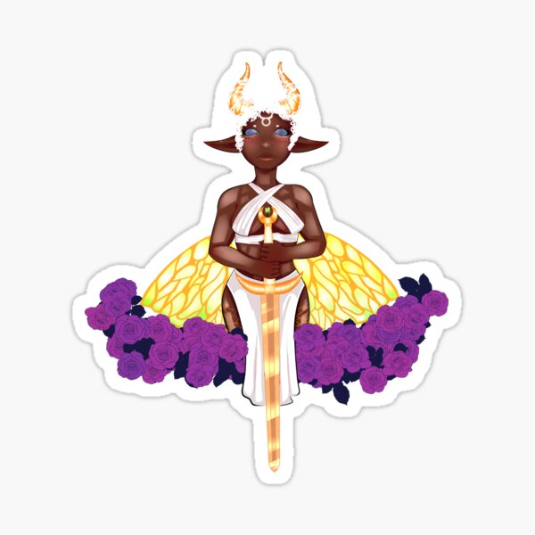 "Taurus Fairy with a Golden Sword" Sticker for Sale by ConstancelilArt ...