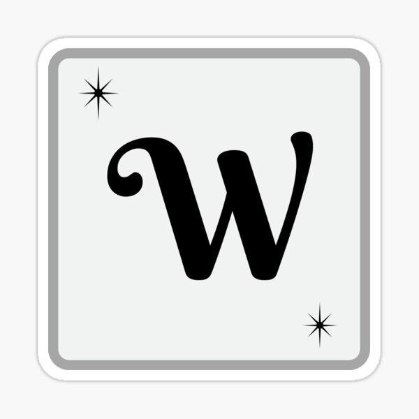 "W, Letters from Alphabets, Educational" Sticker for Sale by ...