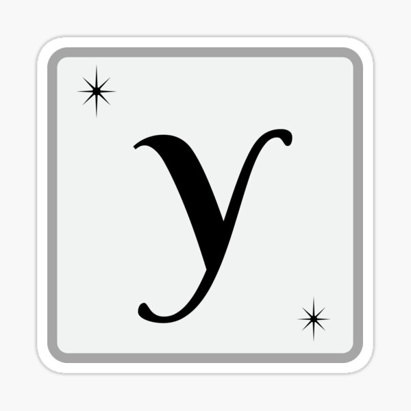 " Y, Letters from Alphabets, Educational" Sticker for Sale by ...