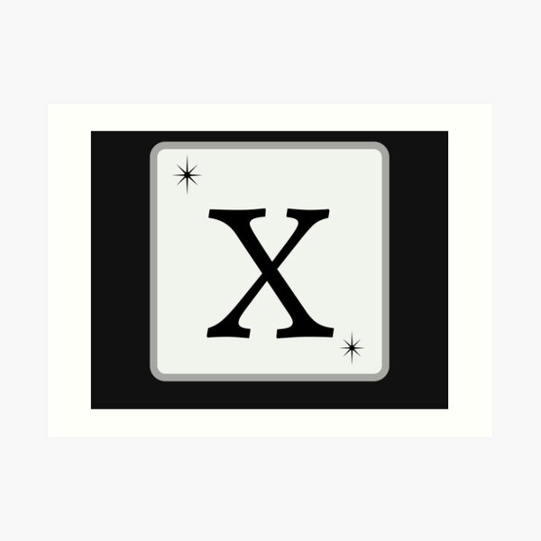 " X, Letters from Alphabets, Educational" Art Print for Sale by ...