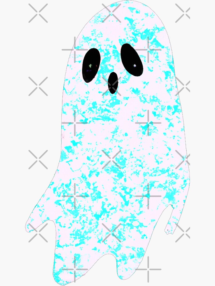 "Light Blue Shiny Ghost" Sticker for Sale by Bastianelli | Redbubble
