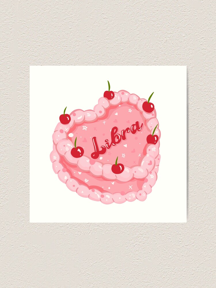 "libra cake" Art Print for Sale by Glossypop | Redbubble