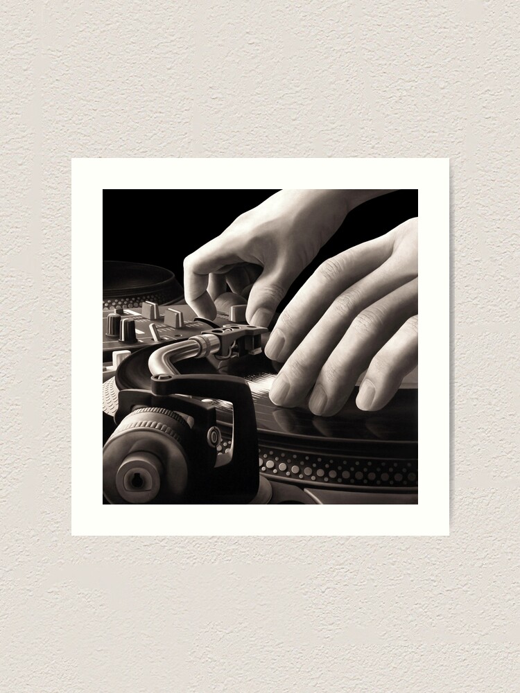 "Scratch, Turntable Oil Painting" Art Print by JeffBartels | Redbubble