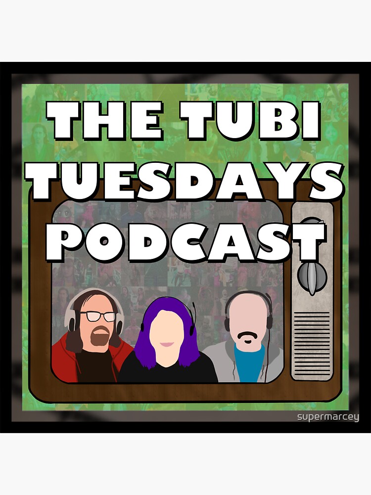 "The Tubi Tuesdays Podcast Logo" Sticker for Sale by supermarcey ...
