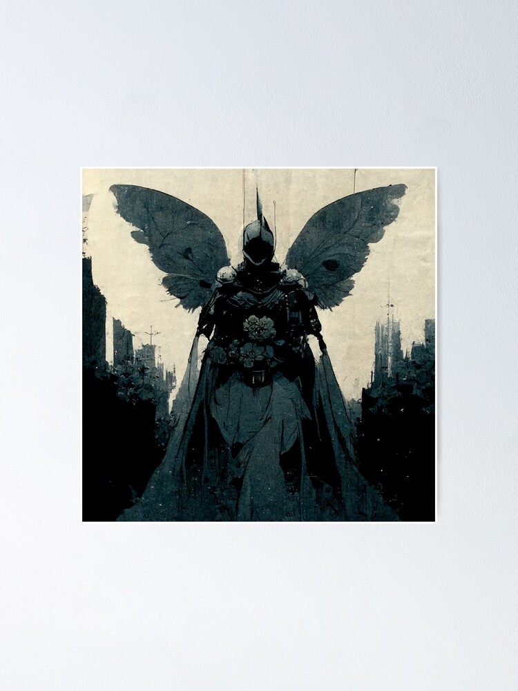 "Angelic Dark Knight" Poster for Sale by evolvedrevolver | Redbubble