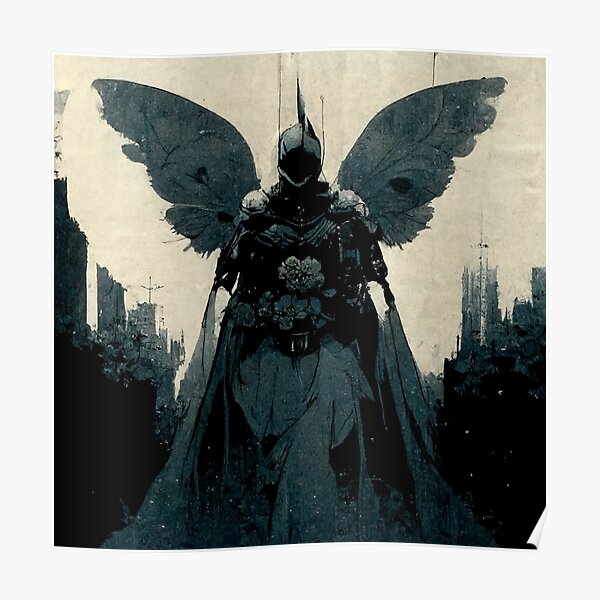 "Angelic Dark Knight" Poster for Sale by evolvedrevolver | Redbubble