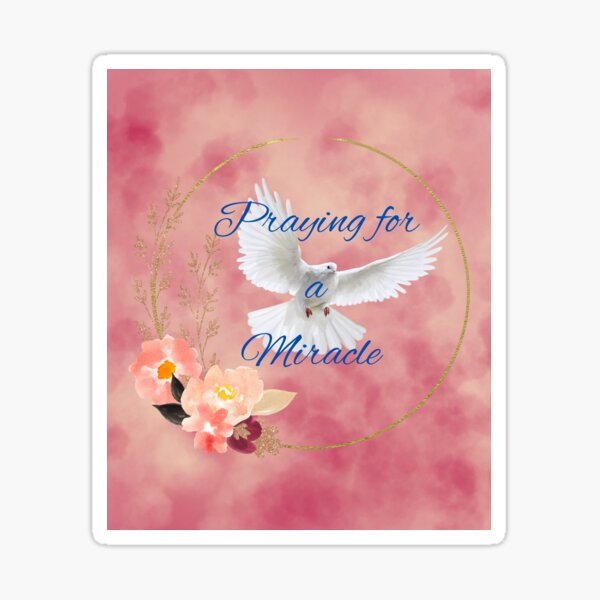 "Dove Miracle " Sticker for Sale by Petal-Creation | Redbubble