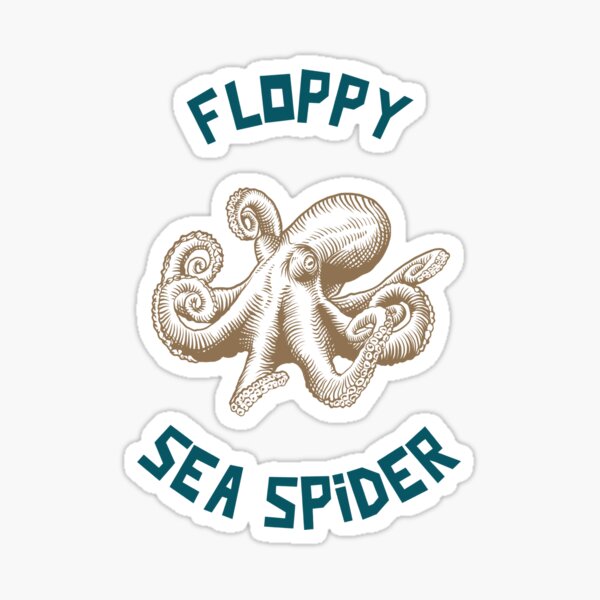 "Floppy Sea Spider" Sticker for Sale by nightDwight | Redbubble
