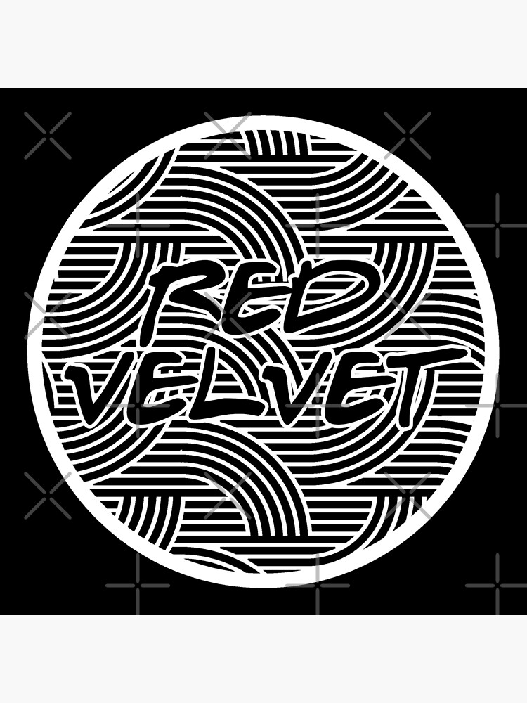 "Red Velvet Circle Wave" Poster for Sale by AliffStudio | Redbubble