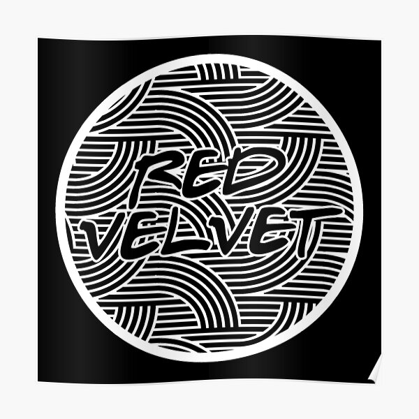 "Red Velvet Circle Wave" Poster for Sale by AliffStudio | Redbubble